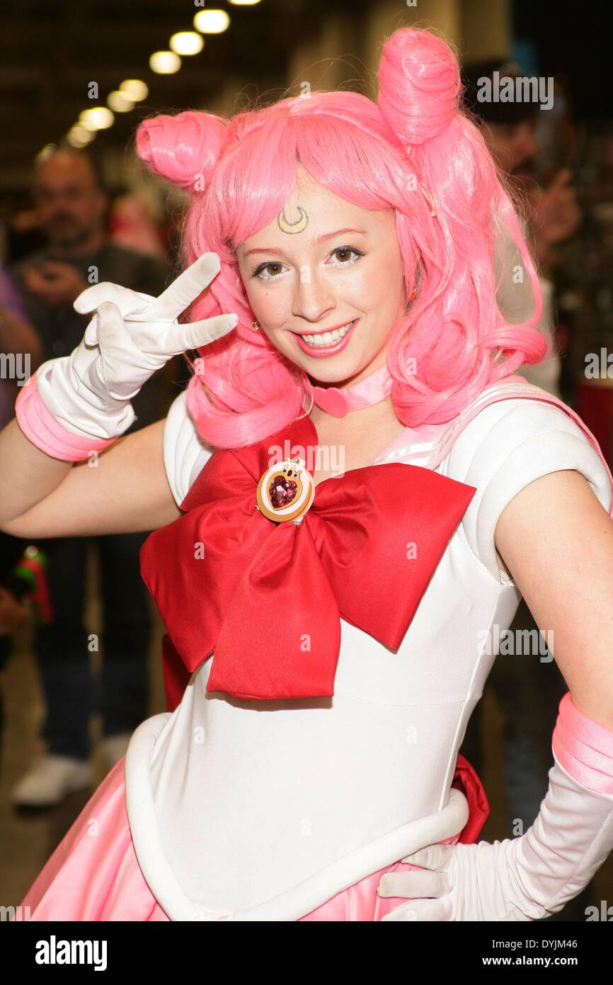 Salt Lake City, UT, USA. 19th Apr, 2014. Fan dressed as 'Sailor Chibi ...