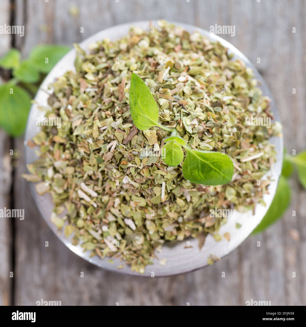 Heap of Shredded Oregano (high resolution close-up shot Stock Photo - Alamy