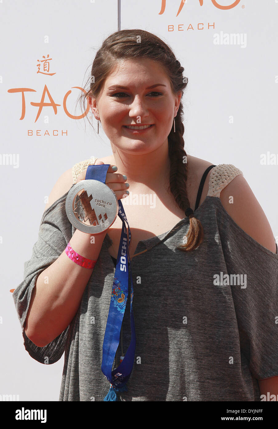 Las Vegas, Nevada, USA. 19th Apr, 2014. Olympic skier Devin Logan ...