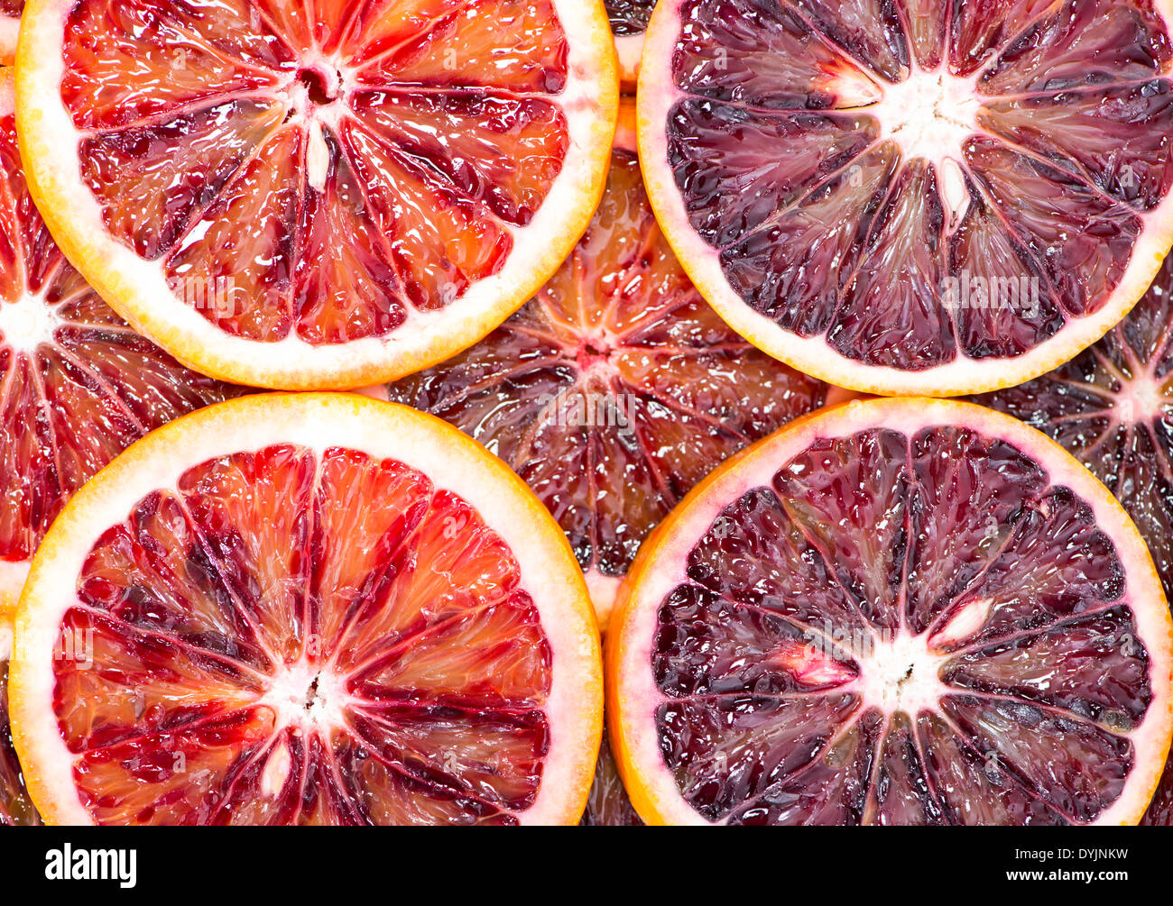 Blood Orange Slices as detailed close-up shot for background or texture ...