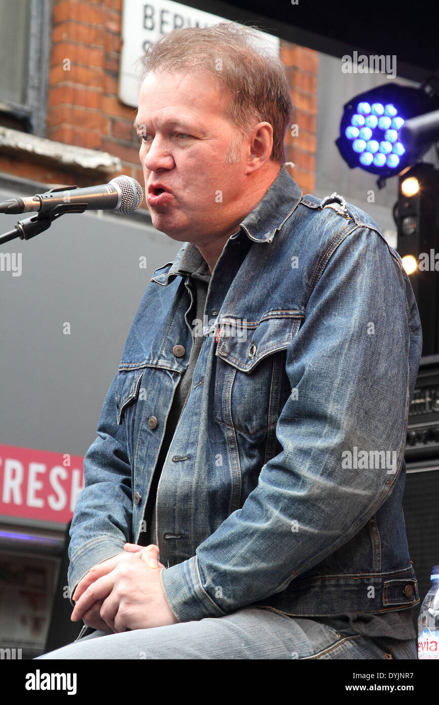London, UK. 19th Apr, 2014. Scottish Singer Songwriter Edwyn Collins ...