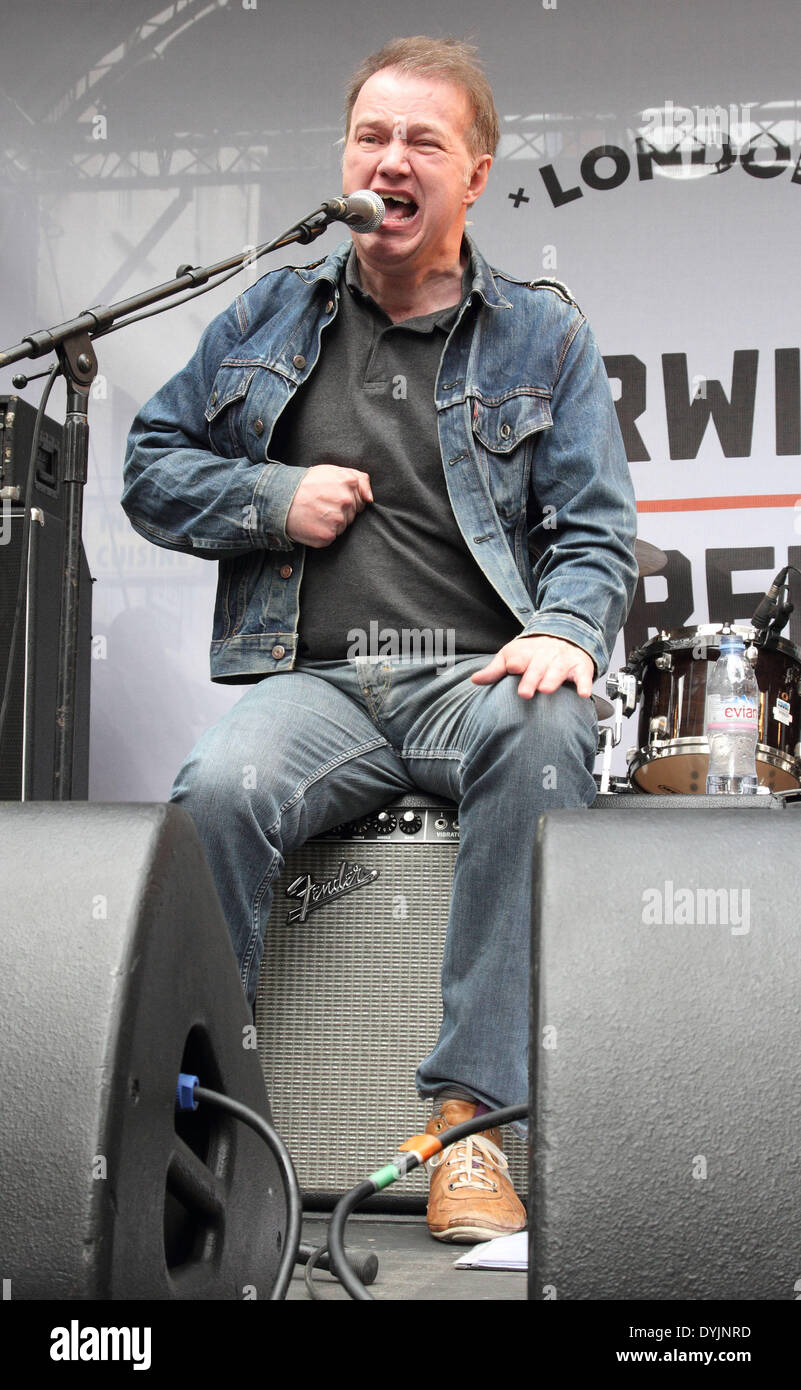 London, UK. 19th Apr, 2014. Scottish Singer Songwriter Edwyn Collins ...