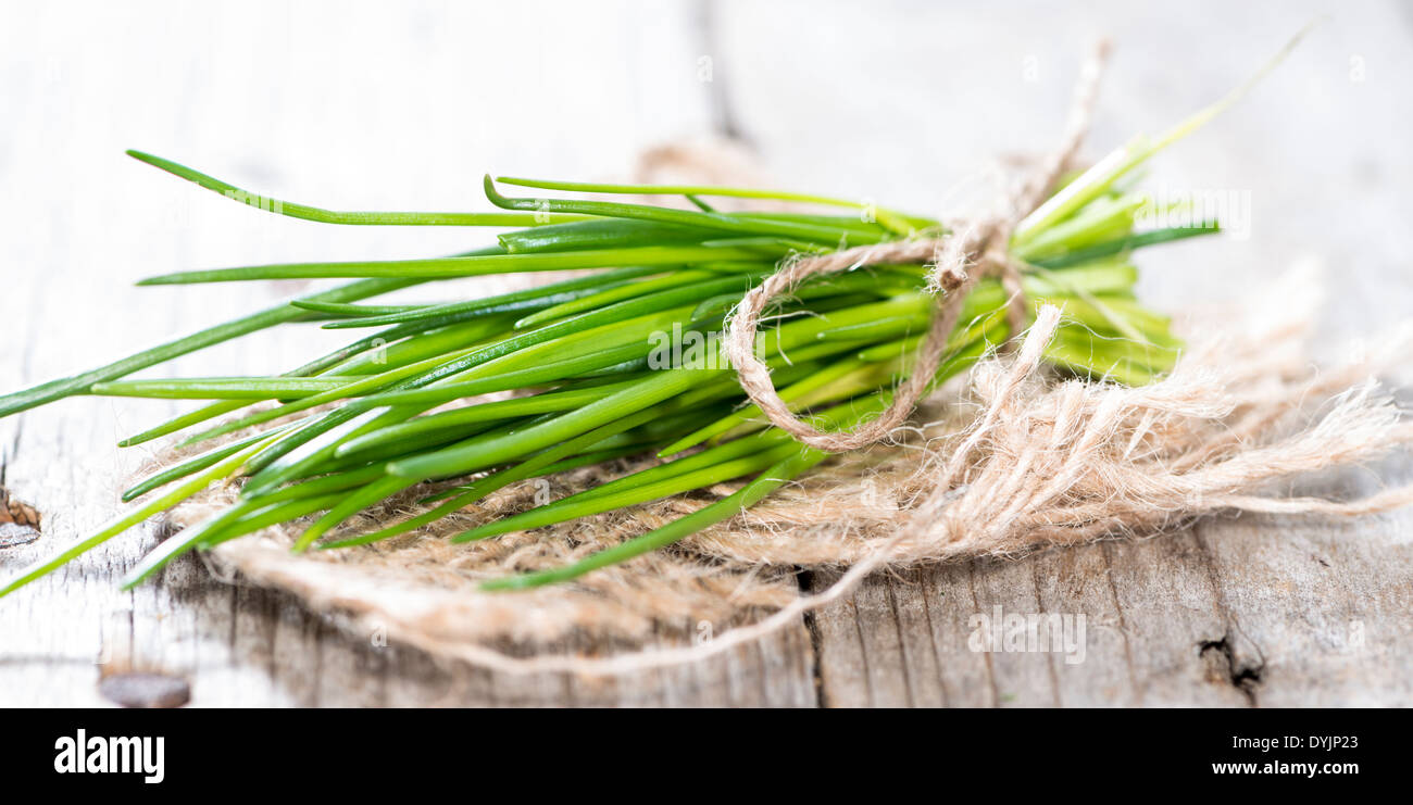 Portion of fresh Chive (studio close-up shot Stock Photo - Alamy