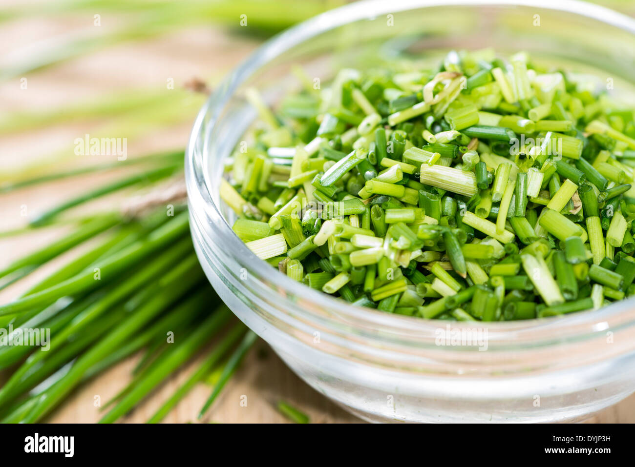 Portion of fresh Chive (studio close-up shot Stock Photo - Alamy