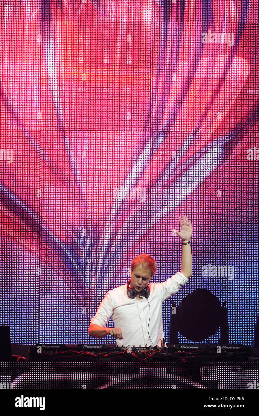 Toronto, Canada. 19th April 2014. Dutch music producer and DJ Armin van ...