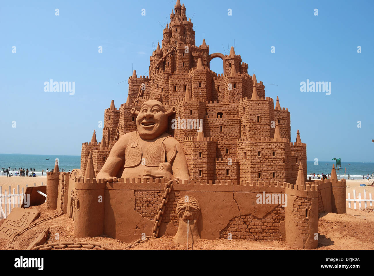 sand sculpture,anjuna beach,goa,india Stock Photo - Alamy