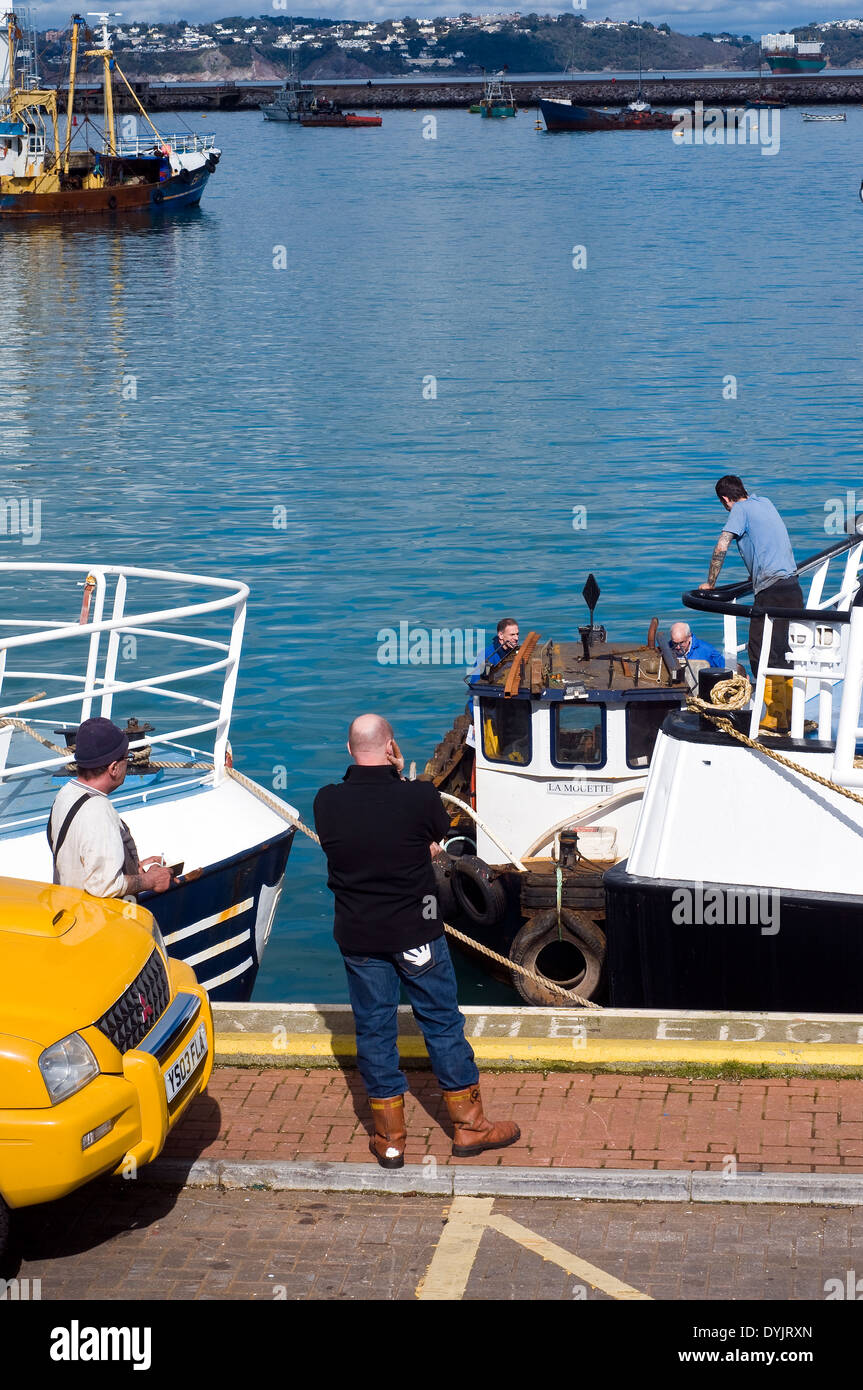 Brixham trawlers,Brixham fish market,brixham, devon, dusk, england ...