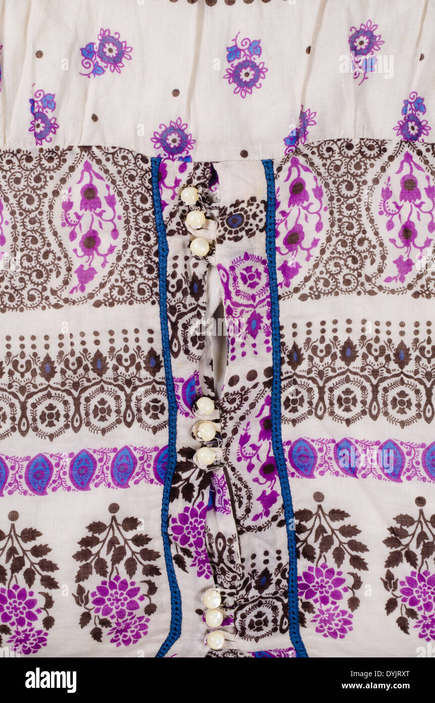 Fabric with a casual, hippie like pattern Stock Photo - Alamy