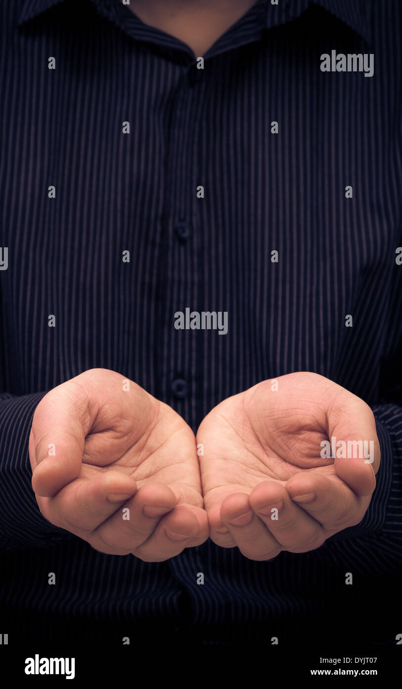 Hands giving receiving gift hi-res stock photography and images - Alamy
