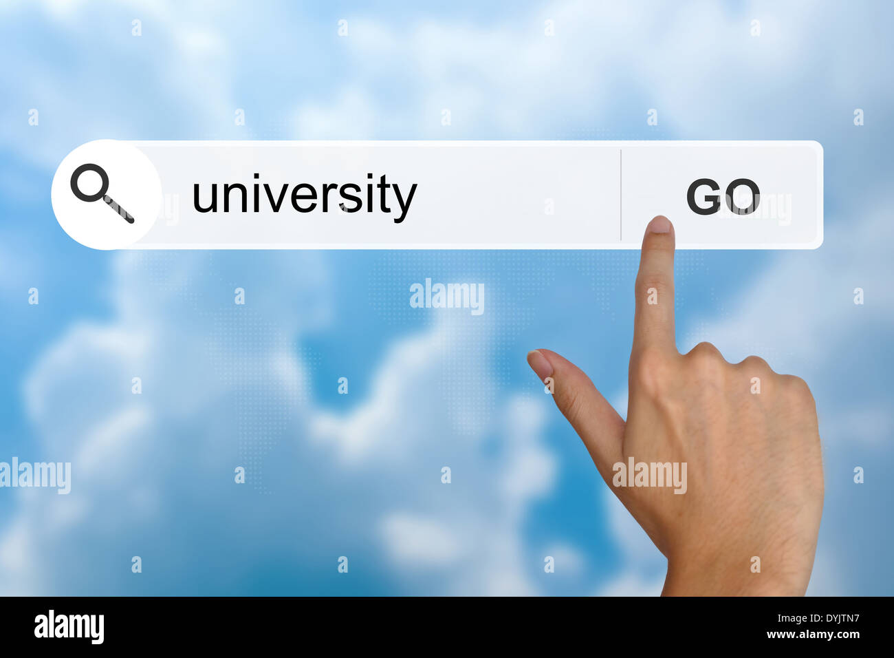 university button on search toolbar Stock Photo - Alamy