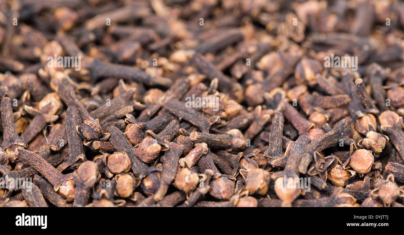 Cloves (detailed macro shot) for background or texture use Stock Photo ...