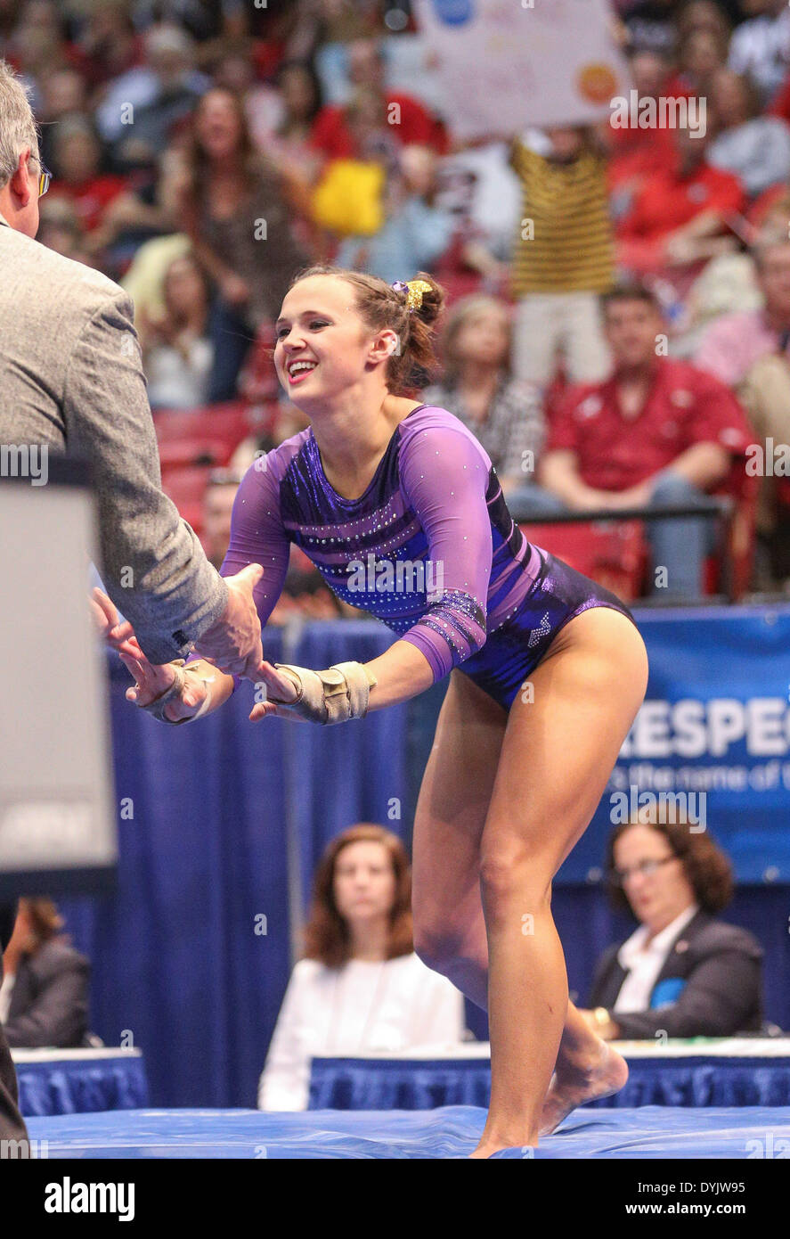 Birmingham, AL, USA. 19th Apr, 2014. April 19, 2014: LSU's Ashleigh ...