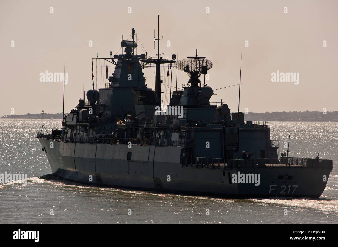 FGS Bayern Bavaria F217 Brandenburg class Frigate of the German Navy in ...