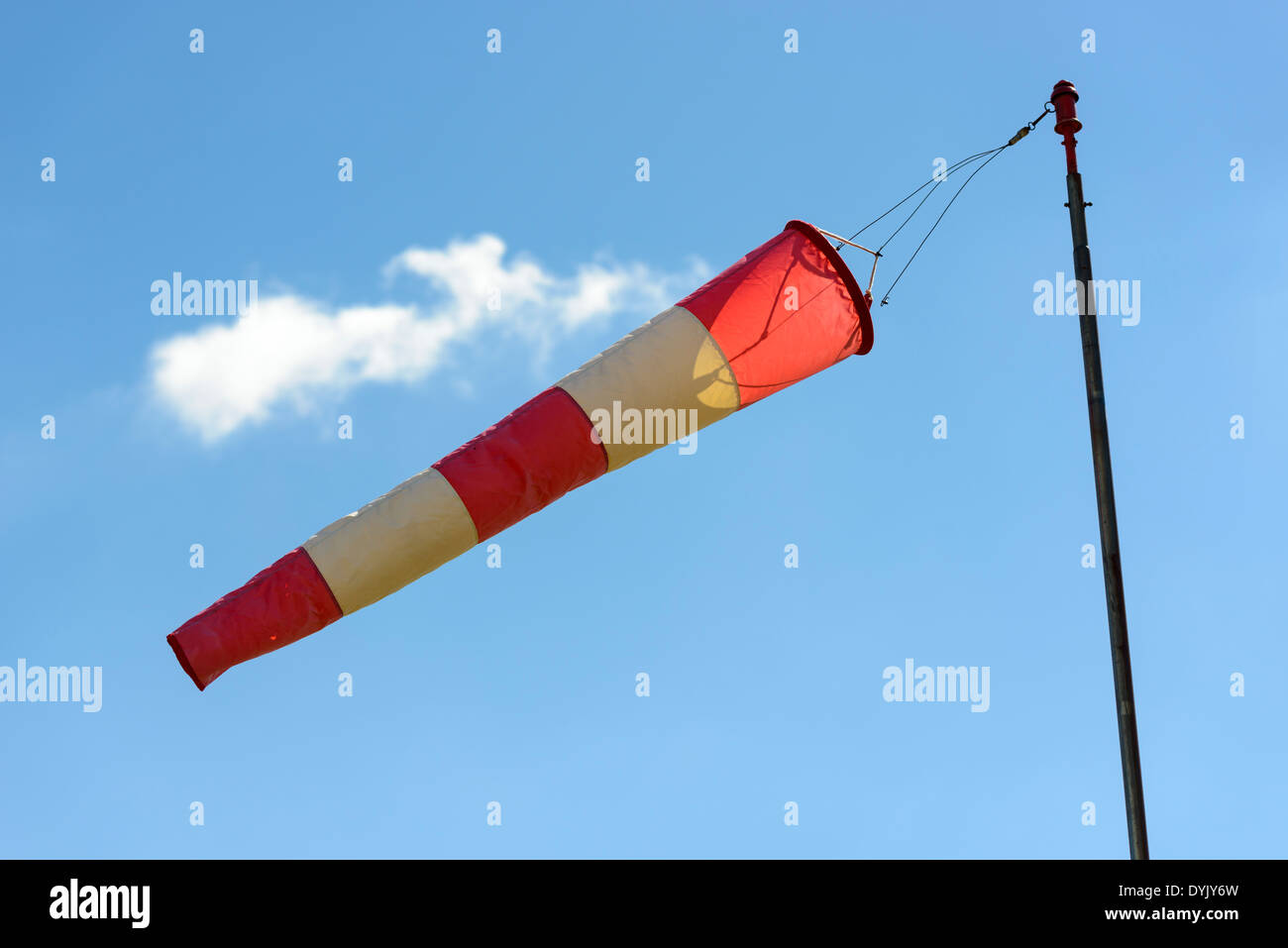 Wind tube on small airport Stock Photo - Alamy