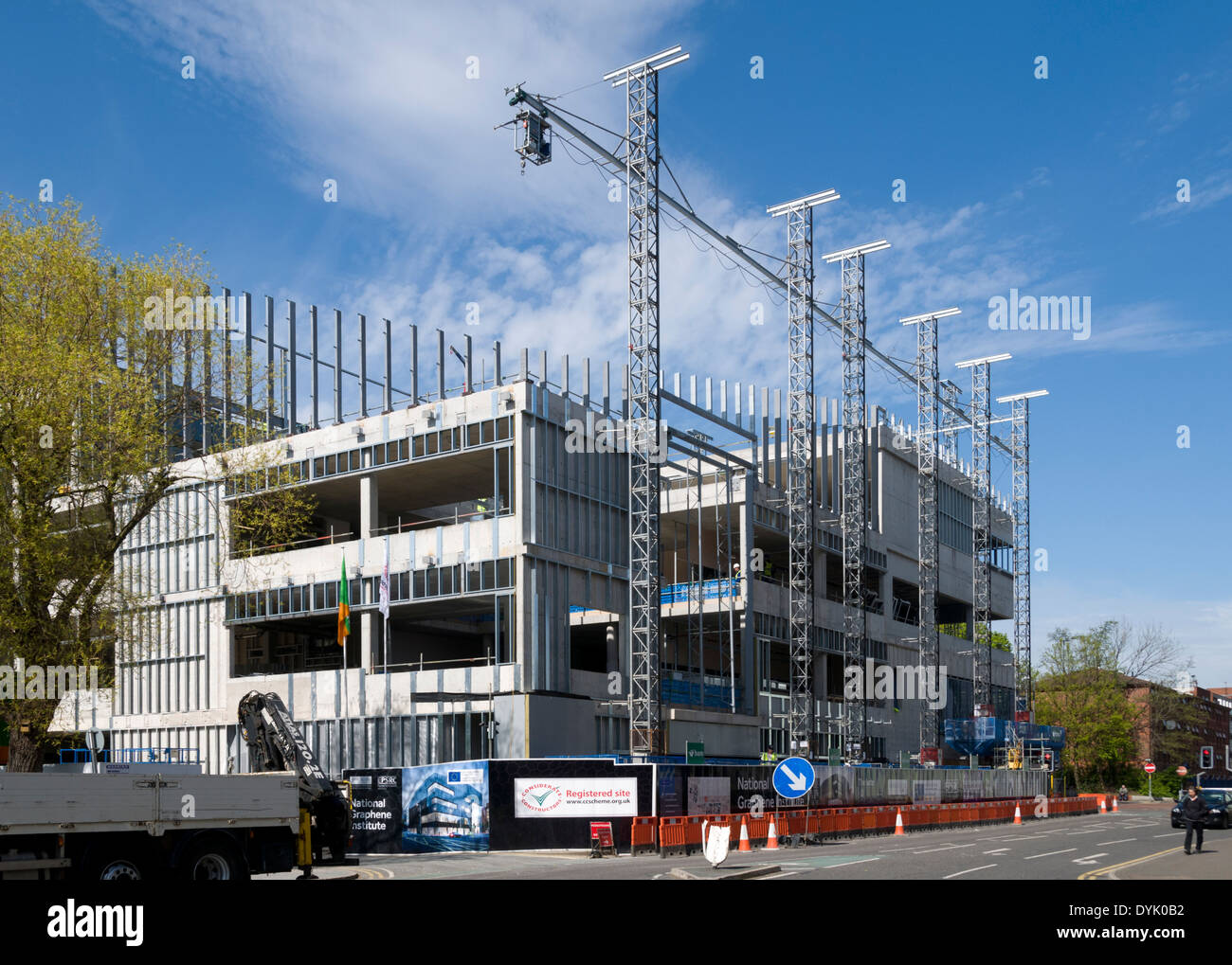 The National Graphene Institute building under construction, April 2014 ...