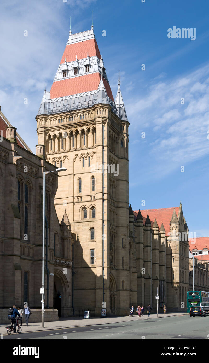 The Manchester University Tower, Manchester Museum, Oxford Road ...