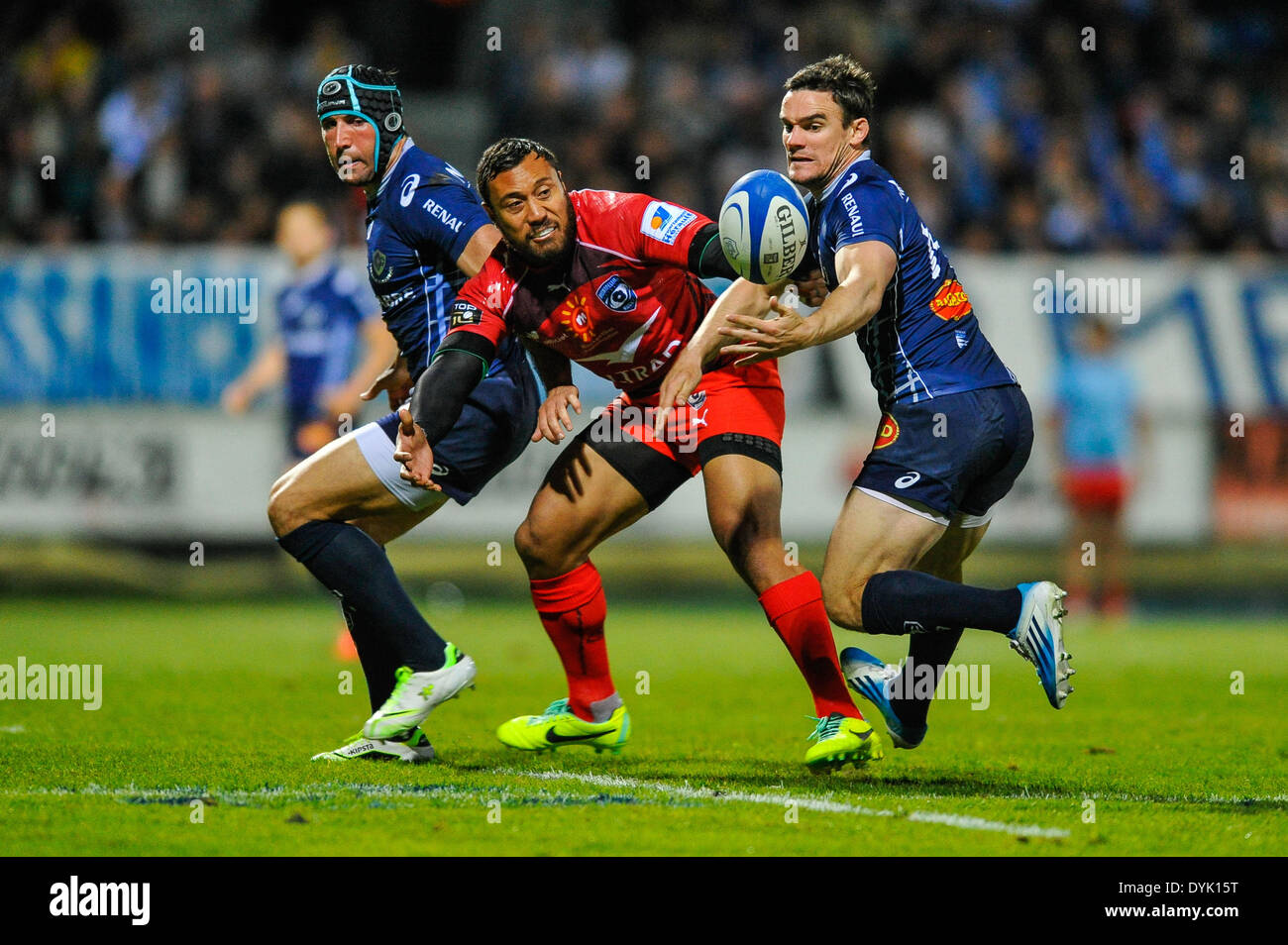 Castres, France. 18th Apr, 2014. Top14 mens rugby union. Castres versus ...