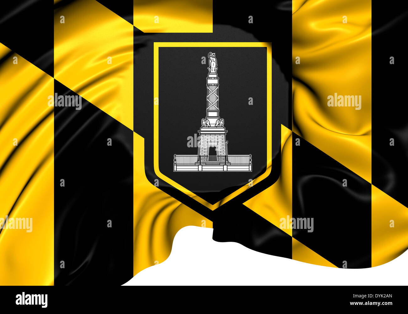 Flag of Baltimore, USA. Close Up Stock Photo - Alamy