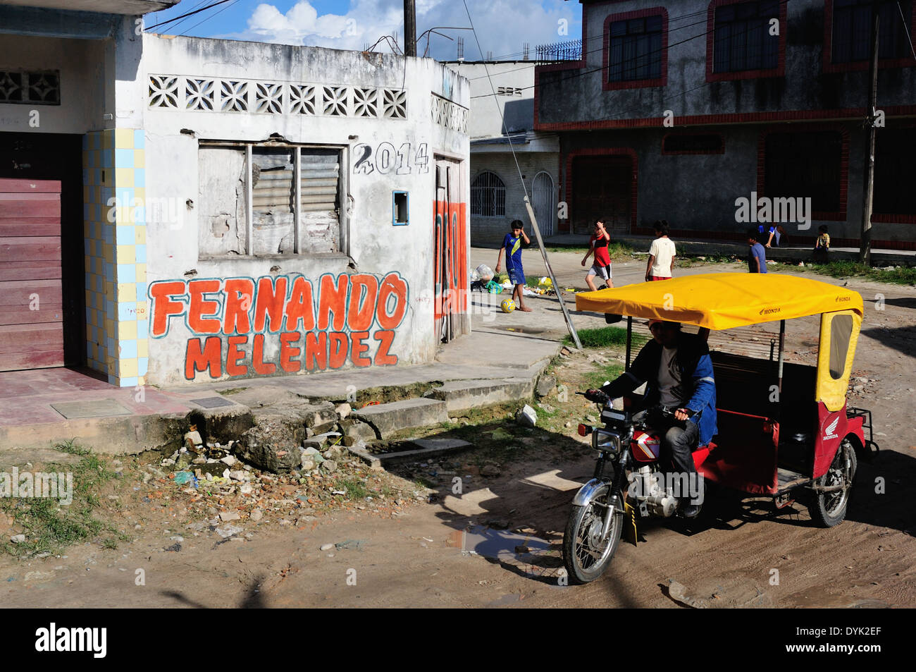 Morona district in IQUITOS. Department of Loreto .PERU Stock Photo - Alamy