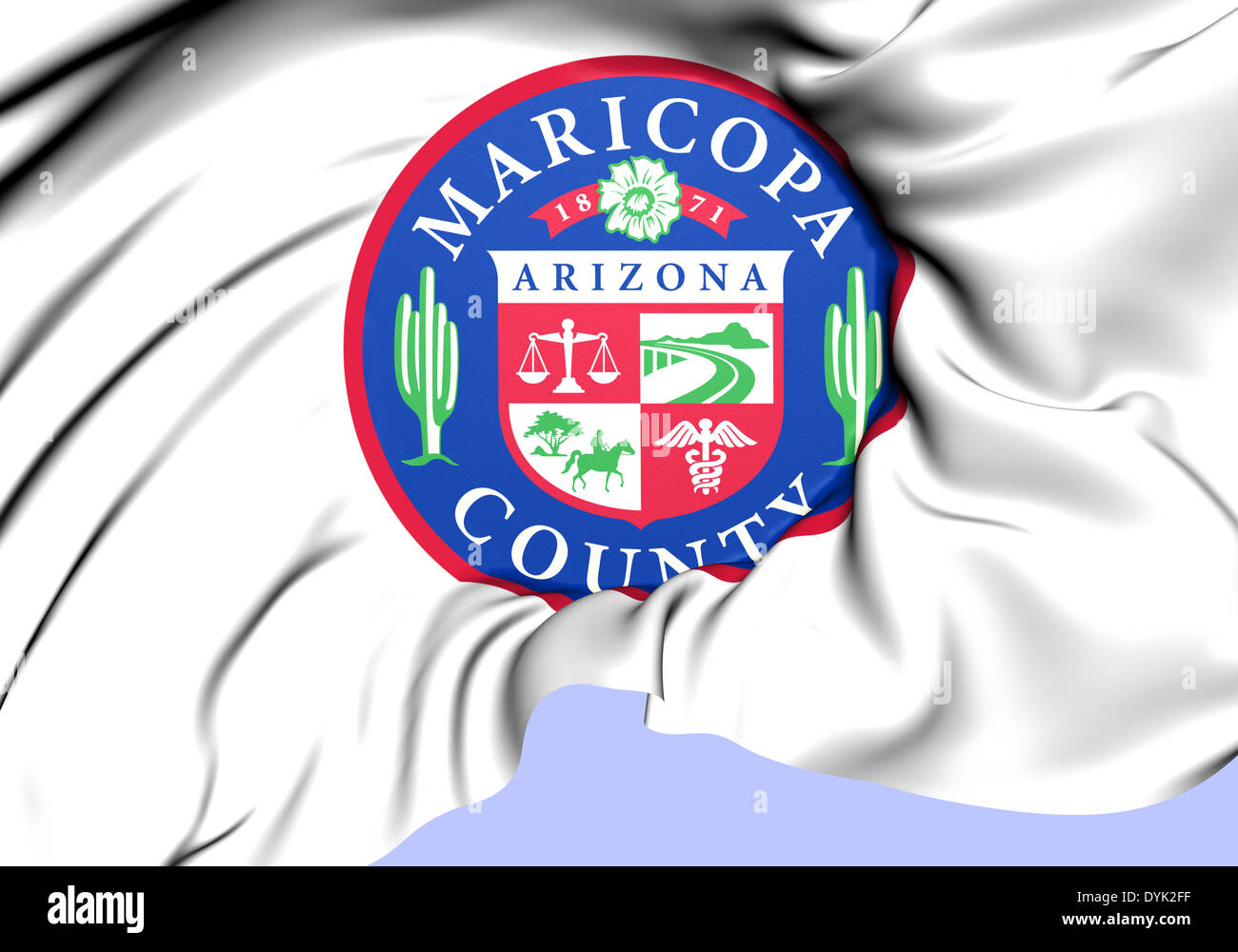 Seal of Maricopa County, USA. Close Up Stock Photo - Alamy