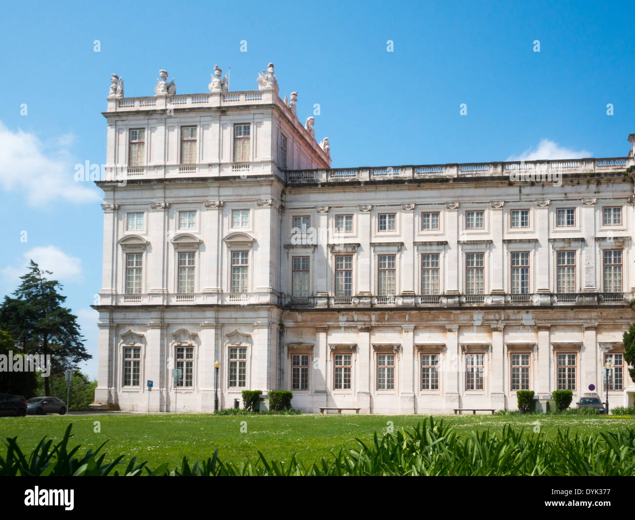 Neoclassical facade of Ajuda National Palace Stock Photo - Alamy
