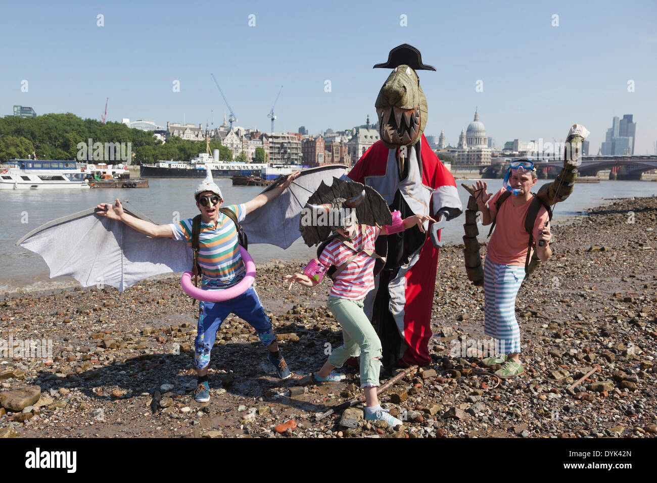 Captain Flinn and the Pirate Dinosaurs, London Wonderground Stock Photo ...