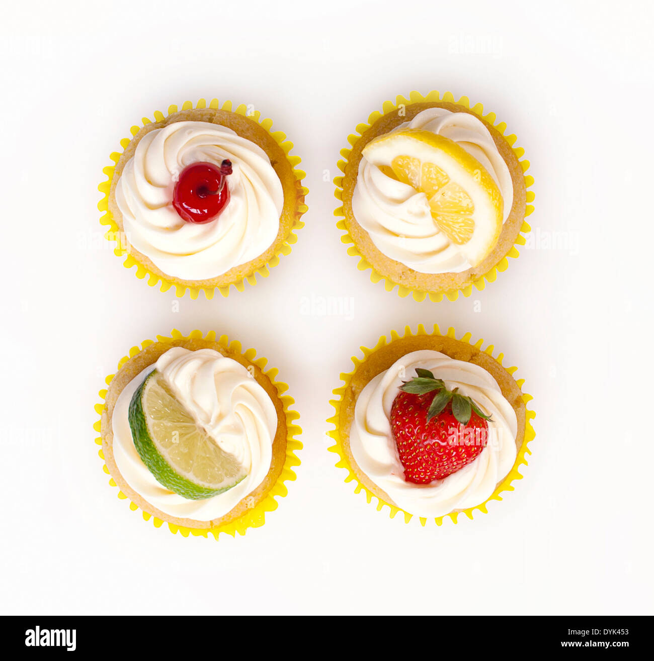 Sweet cherry topped cupcake hi-res stock photography and images - Alamy