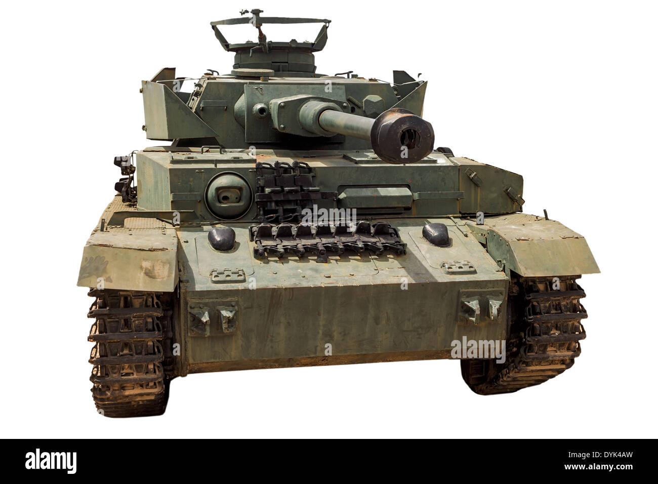 Old army tank on white hi-res stock photography and images - Alamy