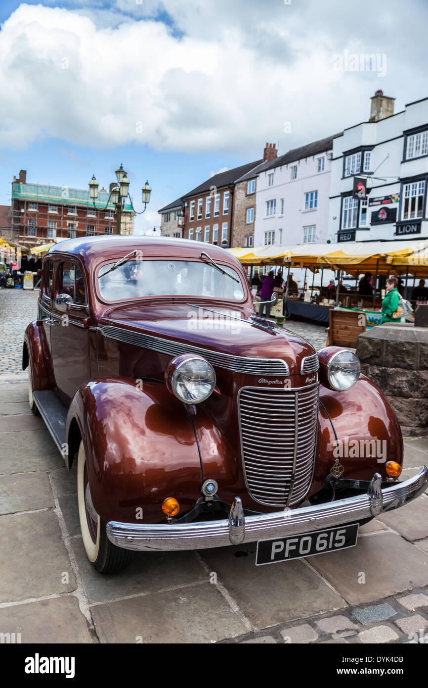 Chrysler Royal motor car at classic motor car show in Leek Market Town ...