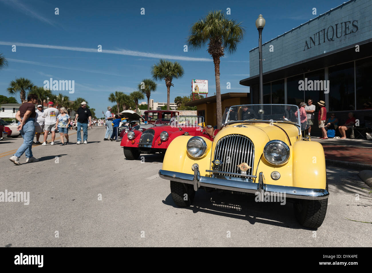 Antique classic automobile show being held at Wooton Park in Tavares ...