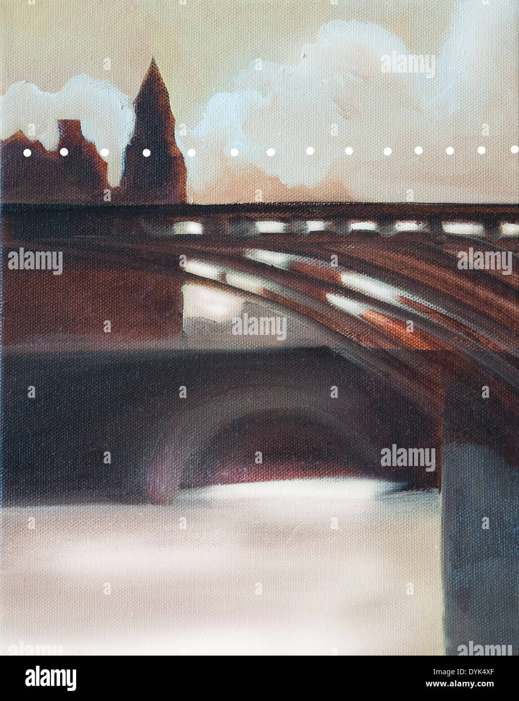 Paris, city of lights, bridges in atmospheric and brilliant morning ...