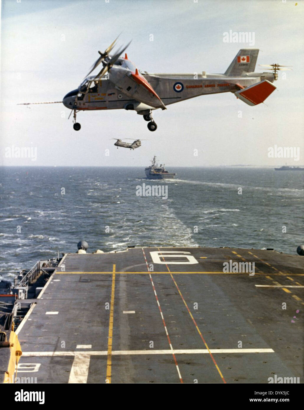 CL-84 operating from USS Guam (LPH-9) c1973 Stock Photo - Alamy