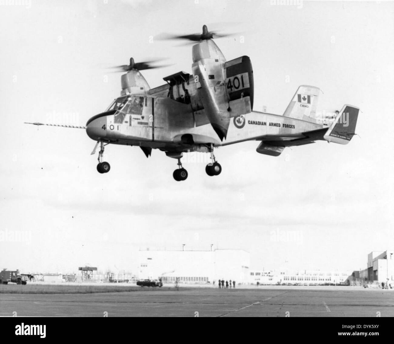 The Canadair CL-84 Dynavert, with registration 15470-8, is a tilt-wing ...