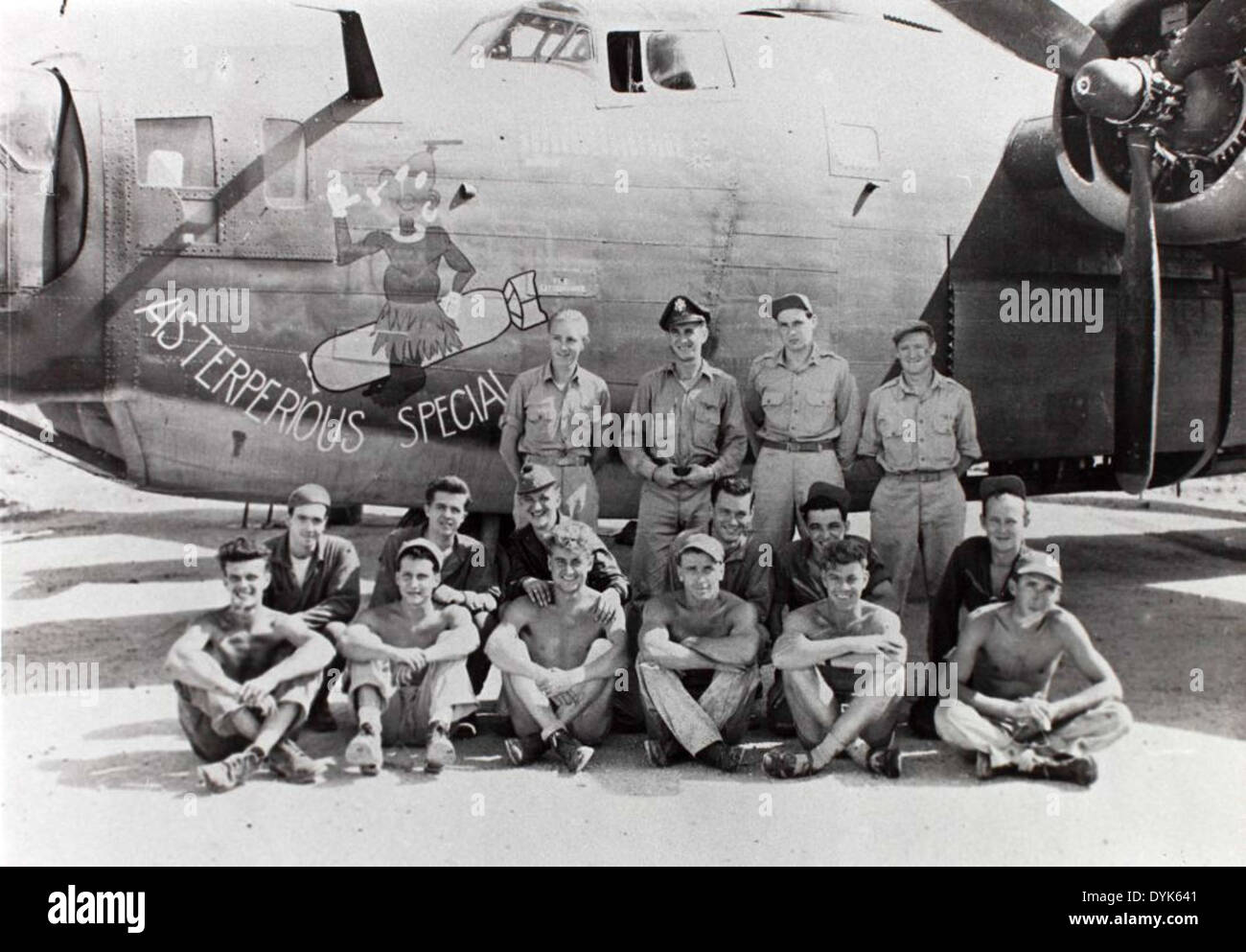 A photo of Lt. Peterson and his crew from the 319th Bomb Squadron of ...