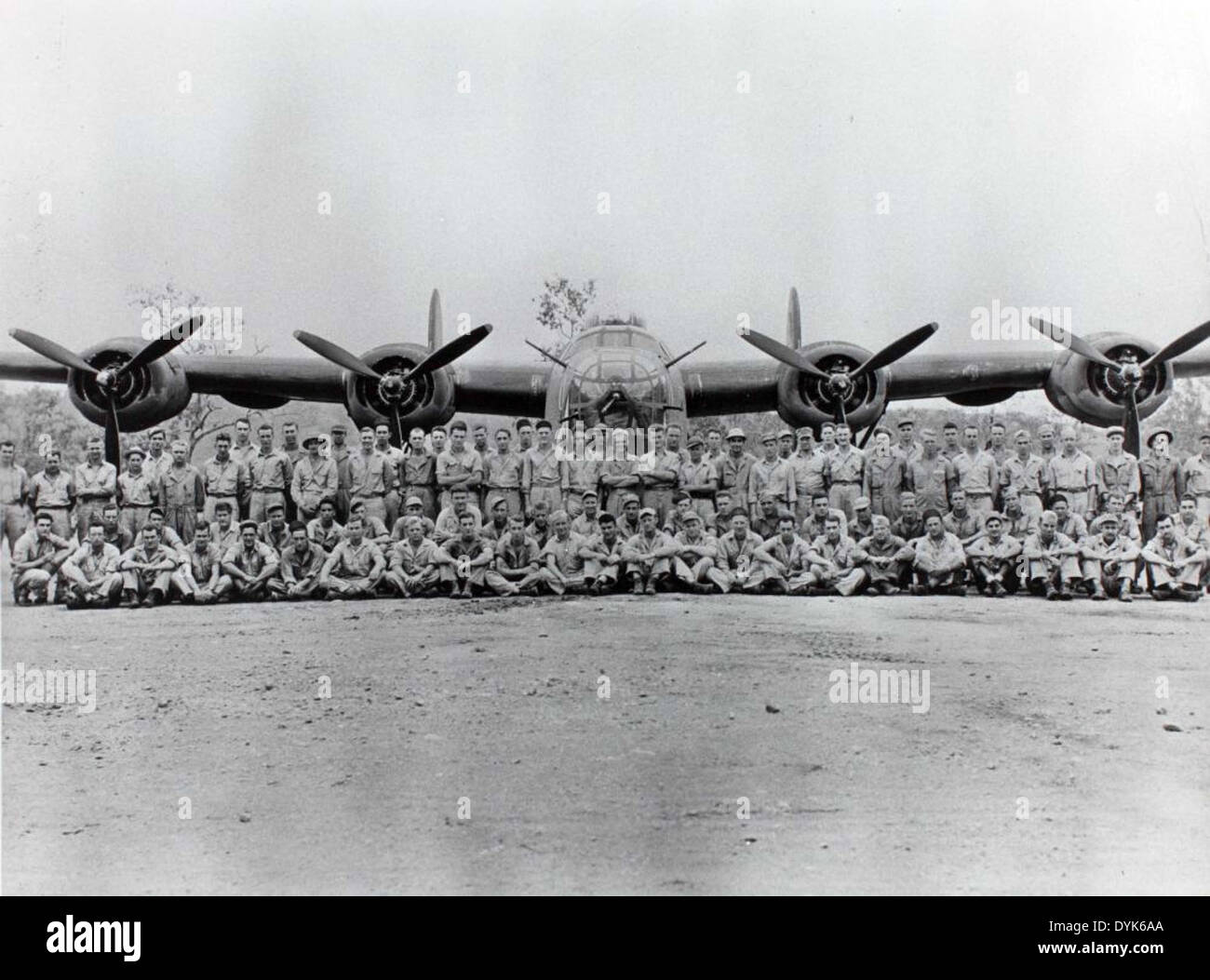 The 90th Bomb Group, known as the 'Jolly Rogers,' operated B-24 ...