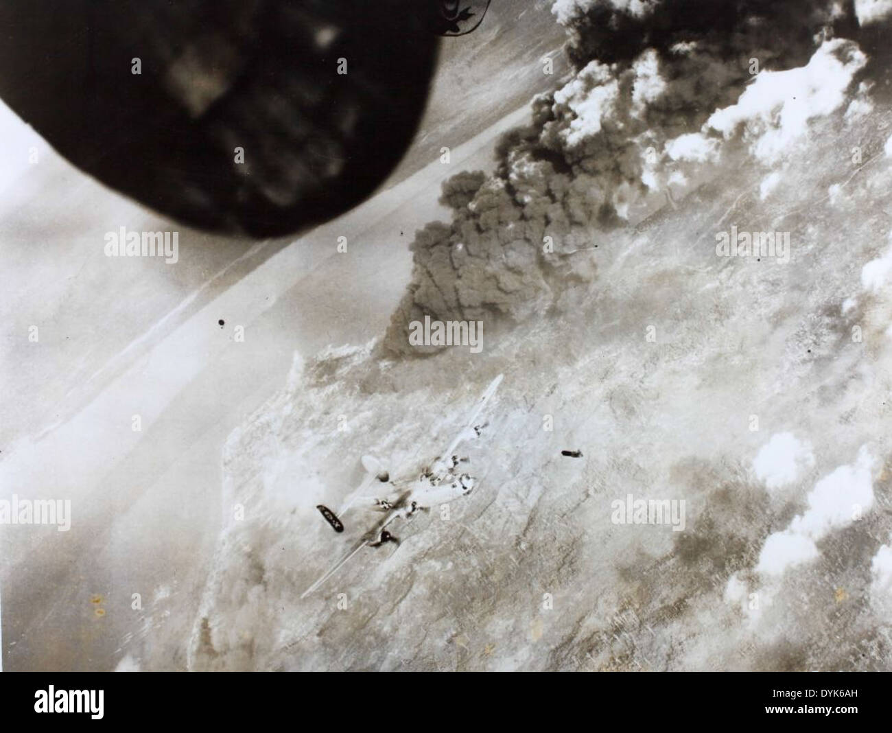 This photo shows the 90th Bomb Group, known as the 'Jolly Rogers ...