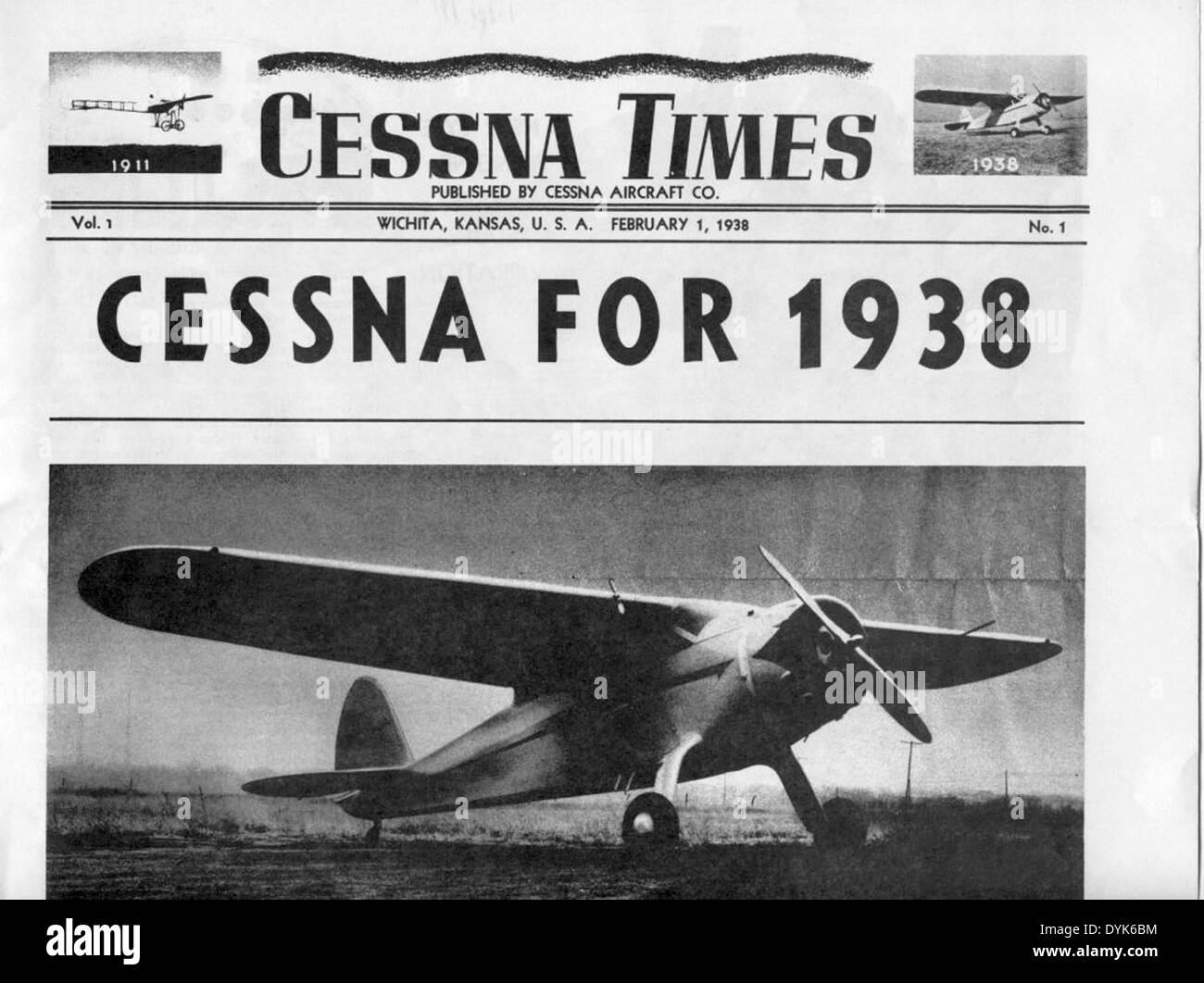 Cessna aircraft Black and White Stock Photos & Images - Alamy