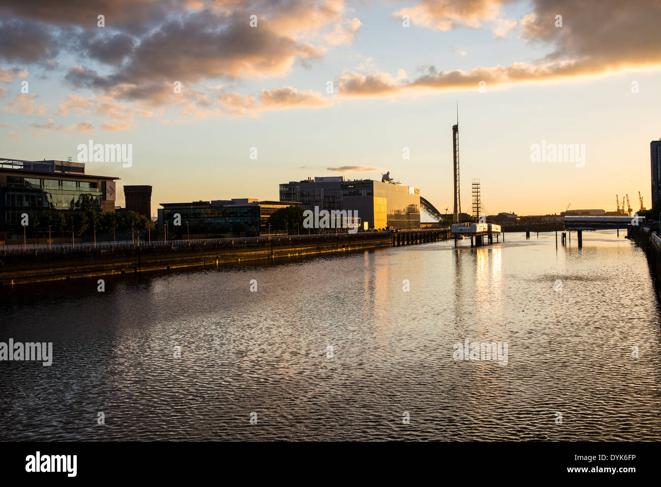 River Clyde at dusk Stock Photo - Alamy