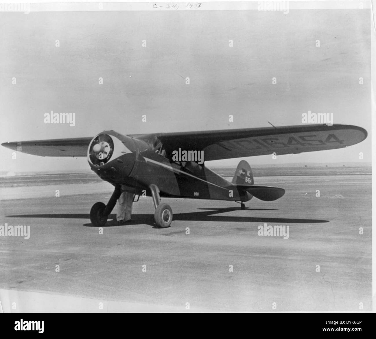 The Cessna C-34, NC16454, was a light aircraft used for civilian and ...