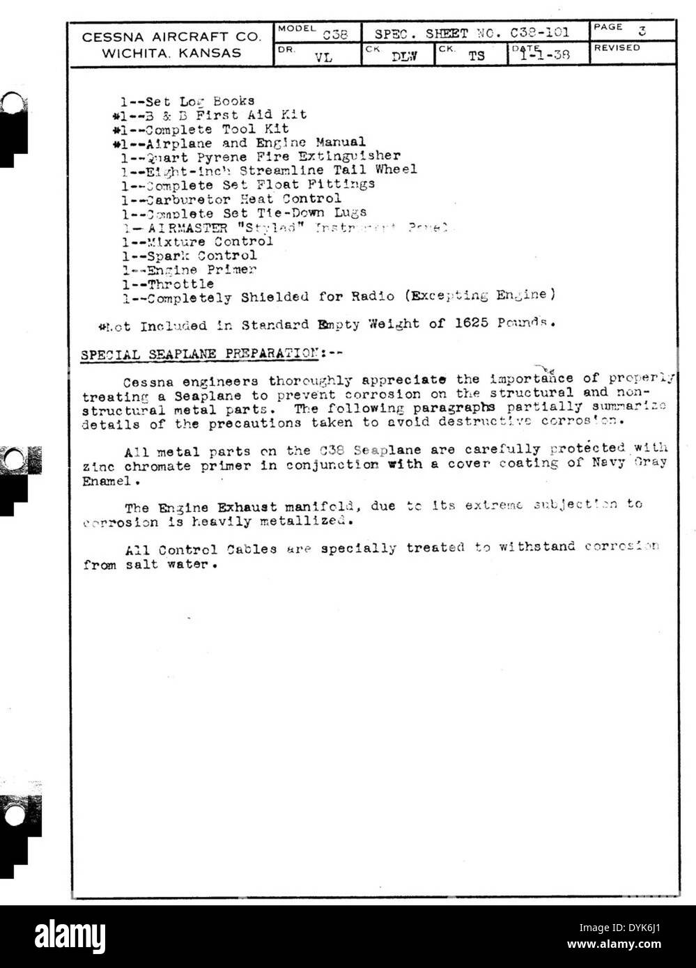 The 1938 Cessna C38 was a light aircraft designed for both civilian and ...