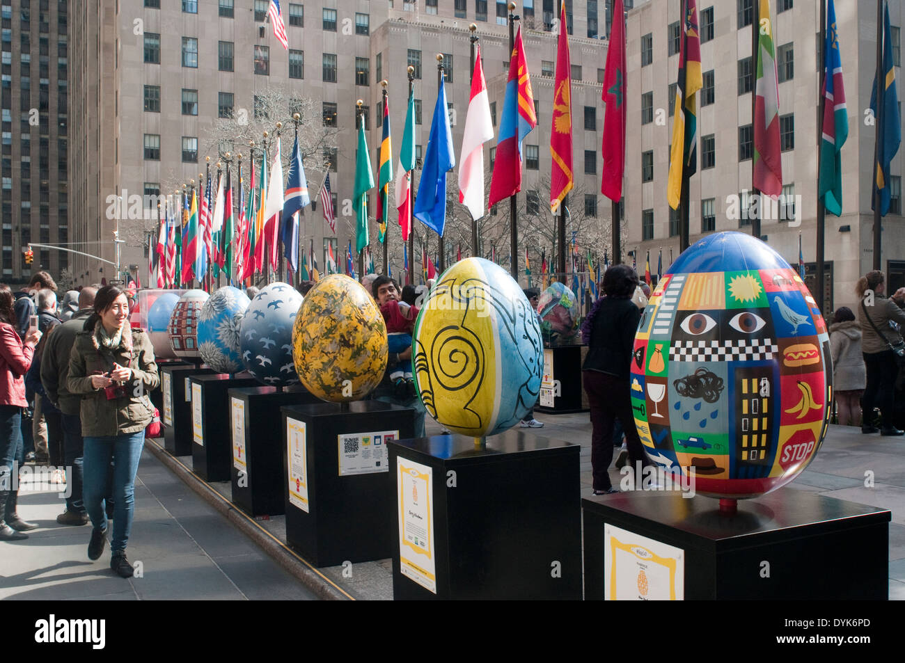 New York City New York Rockefeller Center Easter Stock Photo - Alamy
