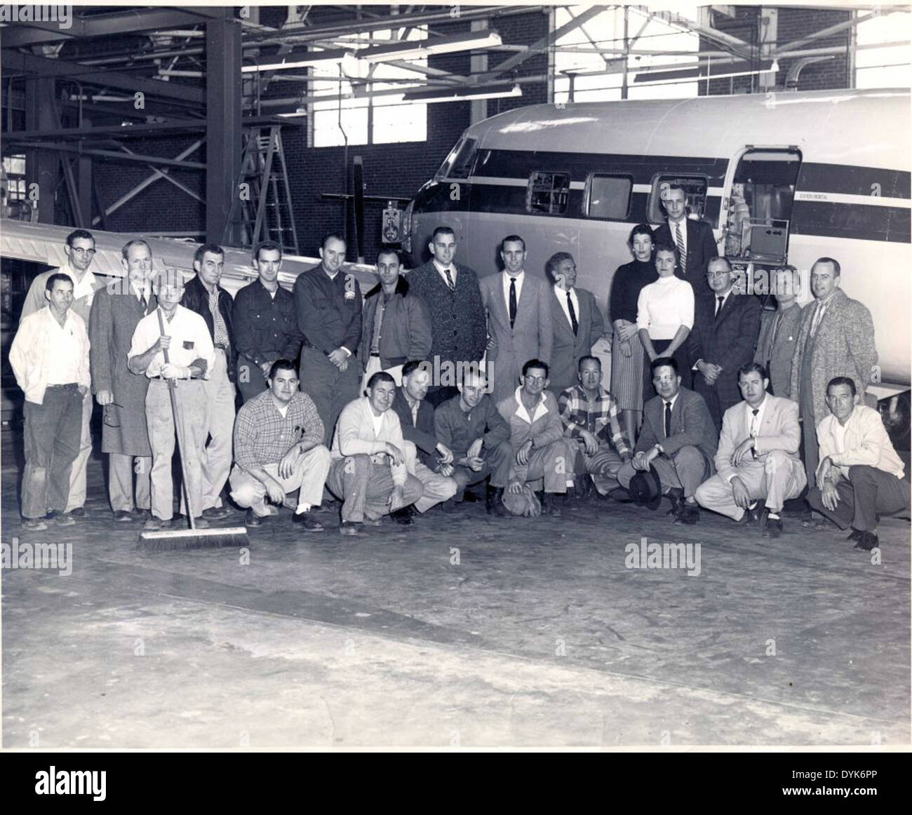 Mort Brown, a test pilot for Cessna, is seen here with a Cessna 620, a ...