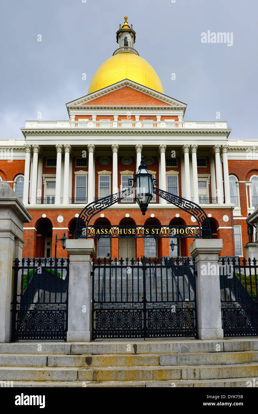 State Capitol Building Statehouse Boston Massachusetts MA Capital Stock ...