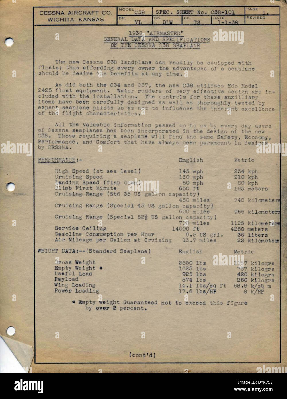 Cessna aircraft test pilot hi-res stock photography and images - Alamy