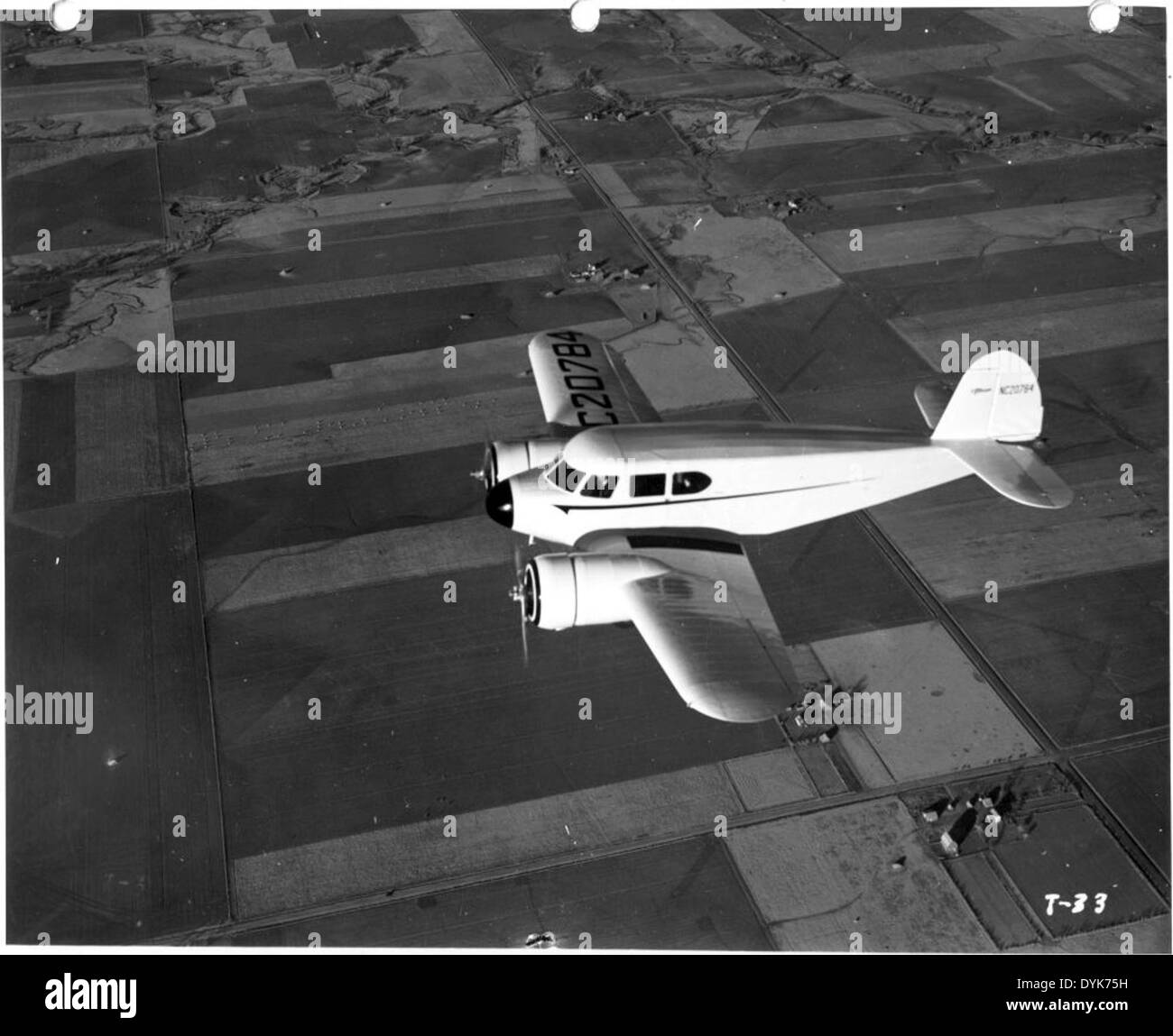 This image shows a re-painted T-50 aircraft, NC20784, which was tested ...