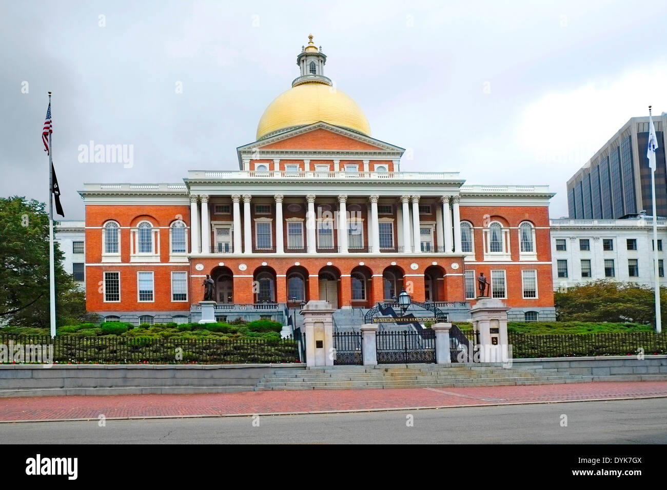 State Capitol Building Statehouse Boston Massachusetts MA Capital Stock ...
