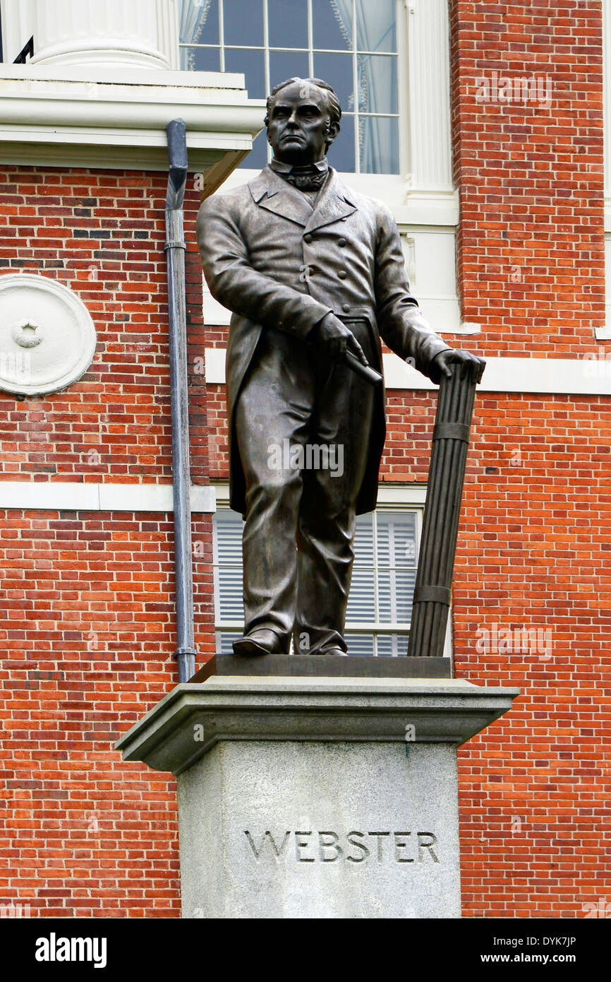Daniel Webster Statue at State Capitol Building Statehouse Boston ...
