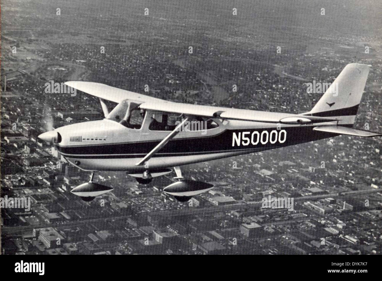 The Cessna 150, along with the milestone 50,000th aircraft built ...