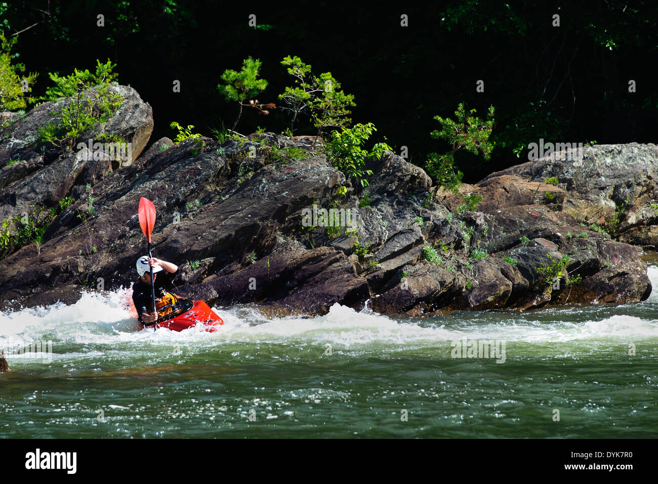 kayaker paddling the Ocoee River, Tennessee Stock Photo - Alamy