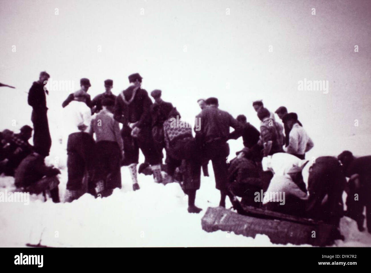 This image shows a supply drop conducted by the Norwegian resistance ...